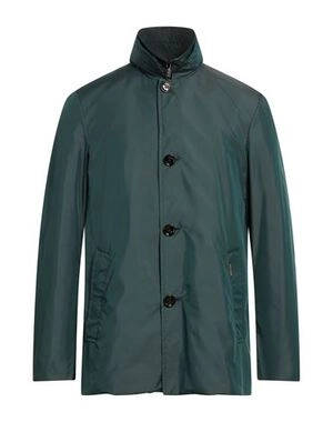 MOORER Man Jacket Chocolate Brown Size 40 Polyester Green