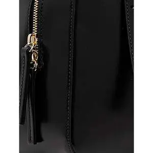 A.p.c. Leather Shoulder Bag With Top Handle And Adjustable Strap - Black
