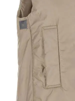 Max Mara Greengo' Sleeveless Hooded Vest - Cream