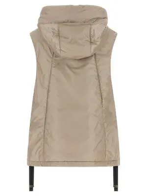 Max Mara Greengo' Sleeveless Hooded Vest - Cream