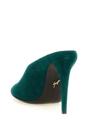 GIUSEPPE ZANOTTI Suede Stiletto Heeled Slip-on Sandals