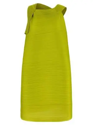 Issey Miyake Bouncy Basket Midi Dress - Green