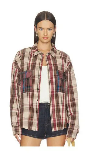ONETEASPOON Prairie Check Daria Shirt