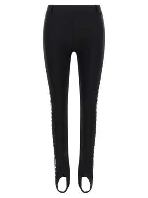 Moschino Leggings With Side Logo Band - Multicolor
