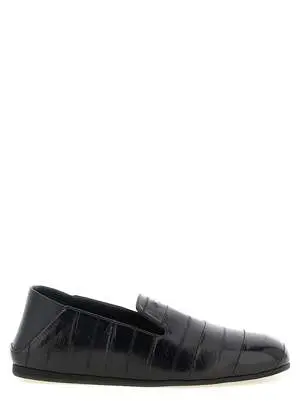 GIUSEPPE ZANOTTI Rupert 10' Eel Leather Loafers - Black