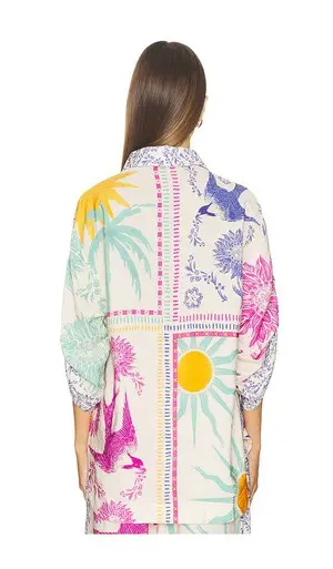 Agua Bendita Chrissy Alina Top In Multi