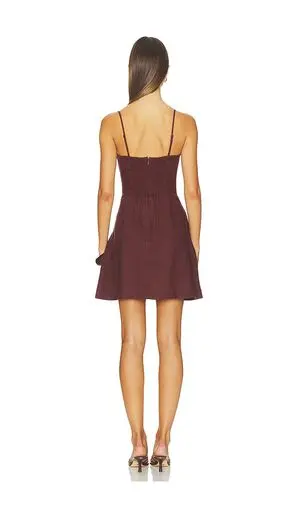 Beyond Yoga Softwash Linen Seaside Mini Dress In Brown