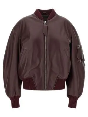 Attico Anja' Lambskin Bomber Jacket - Multicolor