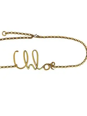 Chloé Metal Chain Belt - Gold
