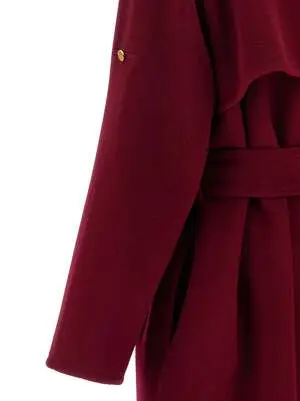 Alberta Ferretti Long Wool Coat