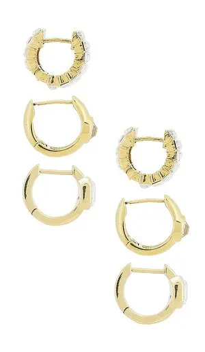 Baublebar Tyra Waterproof Earring Set In Metallic Gold