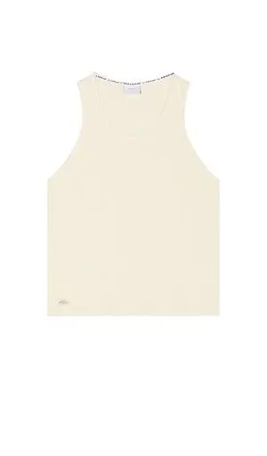 PERCIVAL Leon Ribbed Vest In Cream