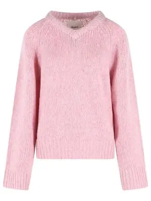 LISA YANG Cashmere V-neck Sweater - Pink