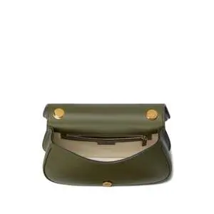 Gucci Forest Leather Tote Bag With Light Gold-tone Hardware - Green