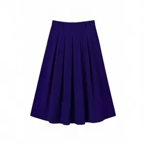 LOUCHE Alexia Recycled Cotton Midaxi Skirt Navy - Blue