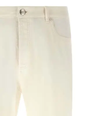 Brunello Cucinelli Logo Embroidery Jeans
