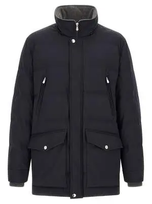 Brunello Cucinelli Quilted Parka With Drawstring Hood