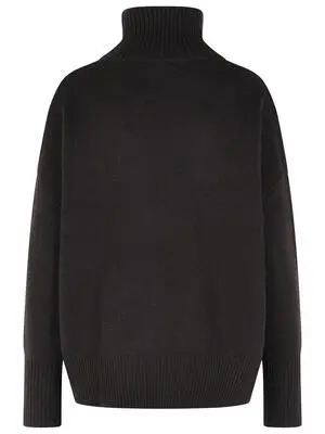 LISA YANG Heidi Dark Cashmere Turtleneck Sweater - Brown