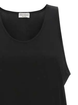 Brunello Cucinelli Monile Silk Top