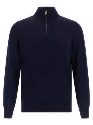 Brunello Cucinelli Half-zip Sweater - Blue