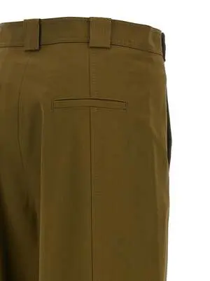 Max Mara Mxmadorni Cropped Wide Leg Pants - Green