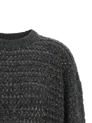 Brunello Cucinelli Dazzling Braids" Sweater