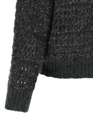 Brunello Cucinelli Dazzling Braids" Sweater