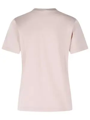 Moncler Cotton T-shirt With Logo Detail - Pink