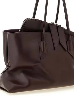 Attico La Passeggiata Medium" Smooth Calf Leather Shoulder Bag - Purple