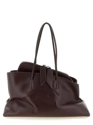 Attico La Passeggiata Medium" Smooth Calf Leather Shoulder Bag - Purple