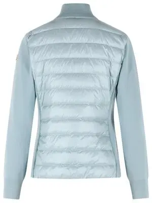 Moncler Padded Virgin Wool Cardigan With Light Zip