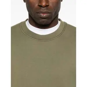 Stone Island Crew Neck Sweatshirt With Logo Patch