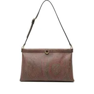 Etro Paisley Pattern Shoulder Bag - Brown