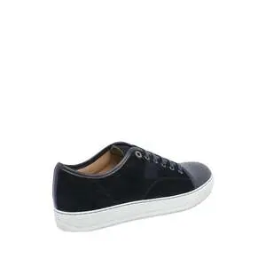 LANVIN Suede And Leather Low-top Sneakers - Blue