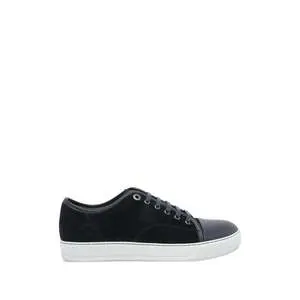 LANVIN Suede And Leather Low-top Sneakers - Blue
