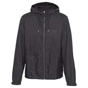 Prada Jackets Hooded Jackets - Black