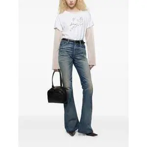 Acne Studios Graphic Print Long Sleeve T-shirt - White