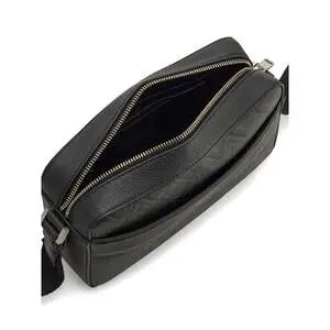 FERRAGAMO Messenger Bag With All-over Monogram - Black