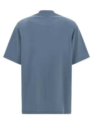 Attico Mock Neck T-shirt With Embroidered Logo