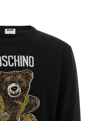 Moschino Teddy Bear Inlay Virgin Wool Sweater