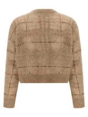 Brunello Cucinelli Sequin Check Sweater