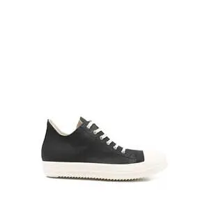Rick Owens Low-top Canvas Sneakers - Black