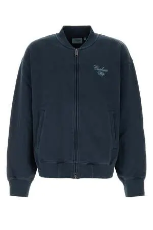 Carhartt Work In Progress Navy Cotton Longhand Bomber
