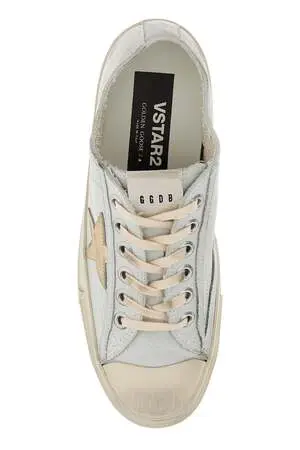 GOLDEN GOOSE White Leather V-star 2 Sneakers