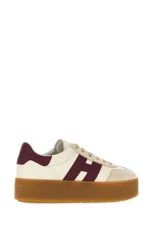 Hogan Two-tone Leather And Suede H698 Sneakers