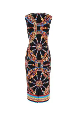 Dolce & Gabbana Printed Satin Dress