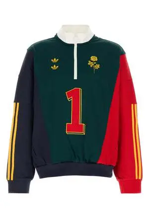 ADIDAS BY WILLY CHAVARRIA Two-tone Cotton Blend Watsonville Sweatshirt - White
