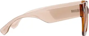 Zenni Oversized Square Rx Sunglasses Plastic Full Rim Frame - Tortoiseshell