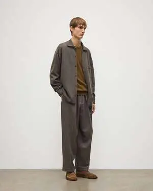 Johnstons Of Elgin Tweel Grey & Cahmere Hirt