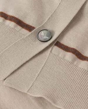 Johnstons Of Elgin Effie Superfine Cashmere V-neck Cardigan - Cream